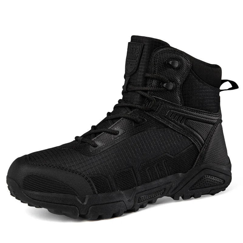 Manufacturers Large size high top tactical boots steel toe hiking shoes ...