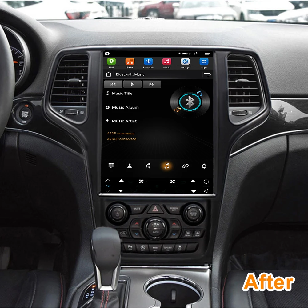 12.8 Inch Touch Screen Android Car DVD Player for Jeep Grand Cherokee ...