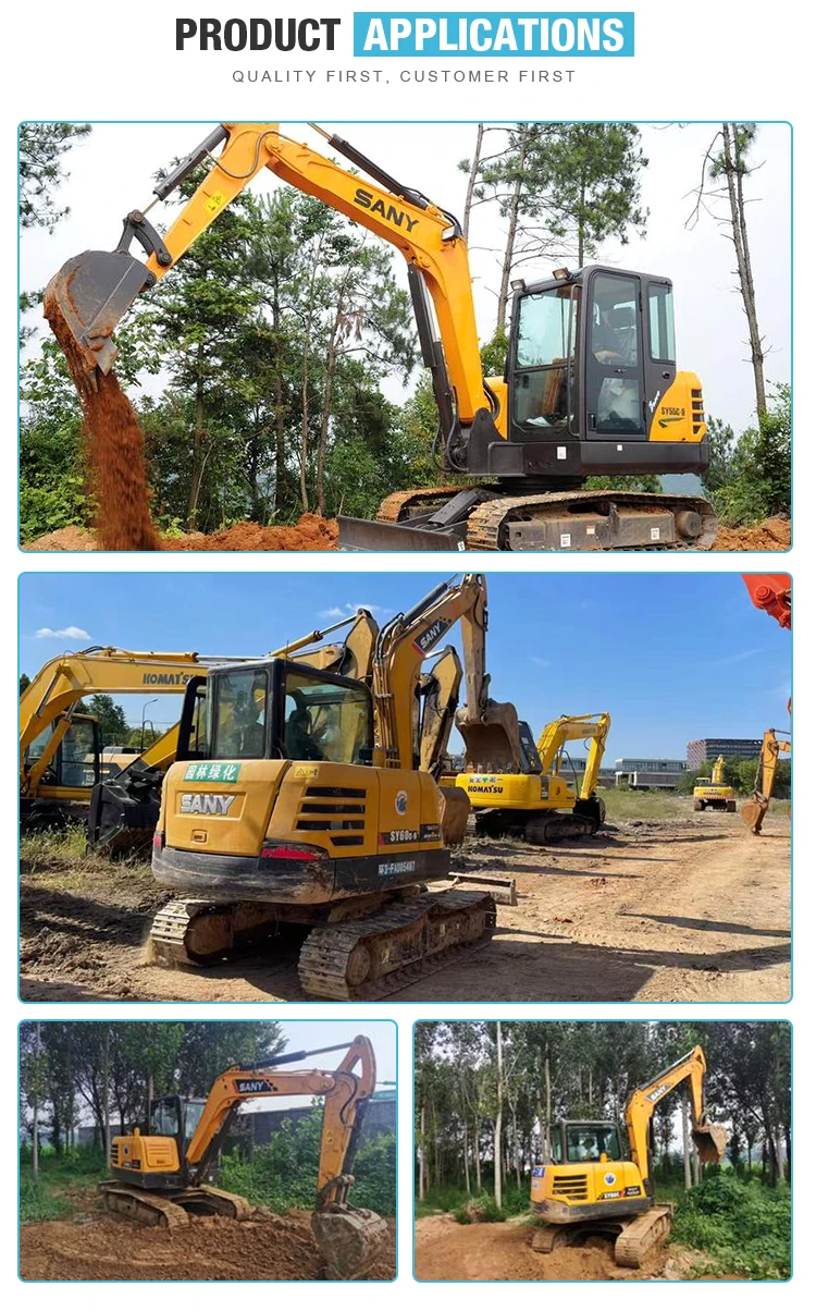 5 Ton Used Excavators Sany Sy55 Sy55c Sy55c-10 Sy55u Sy55c Pro Mini ...