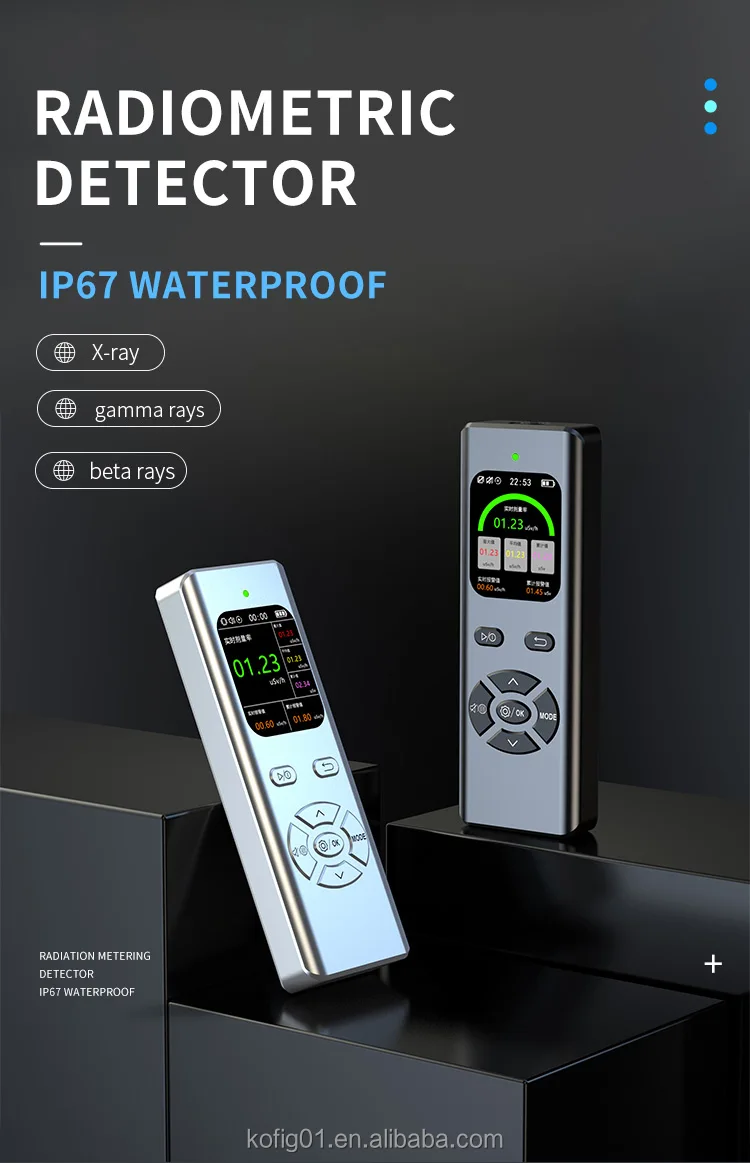Gm01 Digital Nuclear Radiation Detector Geiger Counter Black Radiation ...