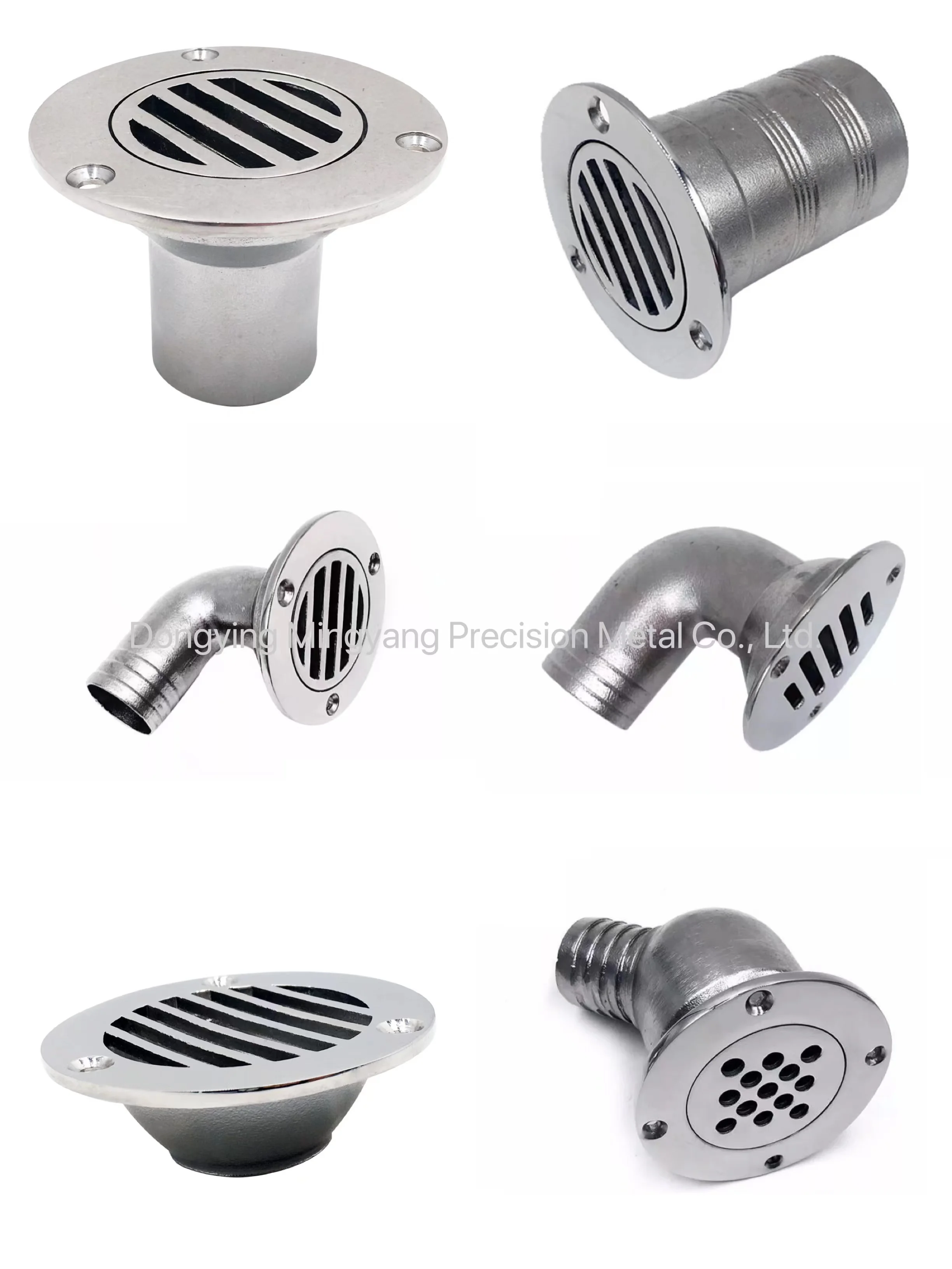 90 Degree Stainless Steel Marine Hardware Floor Deck Cockpit Drain ...