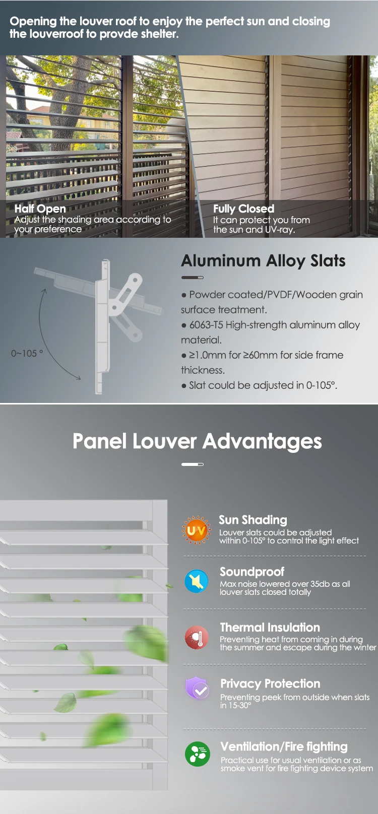 Exterior Aluminium Vent Louvers - Durable & Stylish