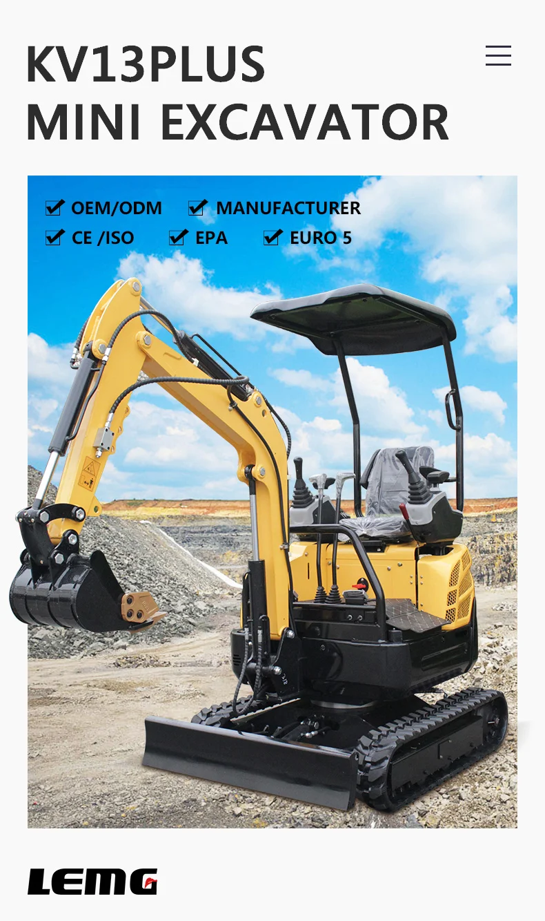 New Product 1t 1.3t Lithium Battery Excavators Electric Digger Machine ...