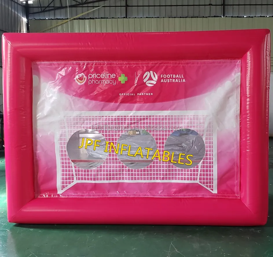 Custom Made air sealed Inflatable Soccer Kick Cage for Advertising ...
