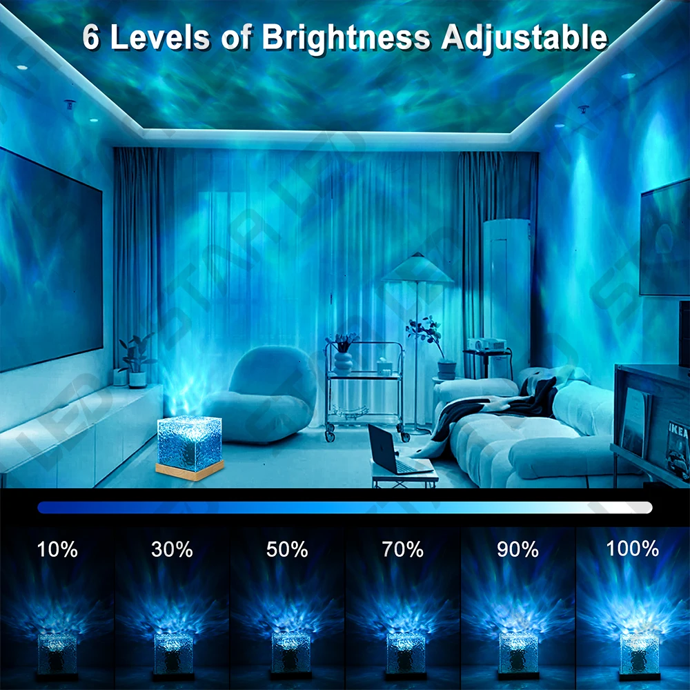 Dynamic Water Ripple Light Effect RGB Remote Control