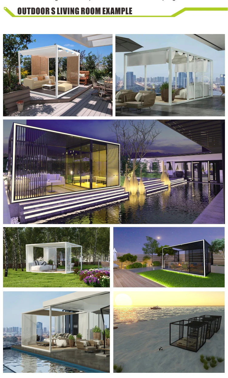 3x6m 6x6m Portable Prefab Modular Retail Store Building Mobile Pop up ...