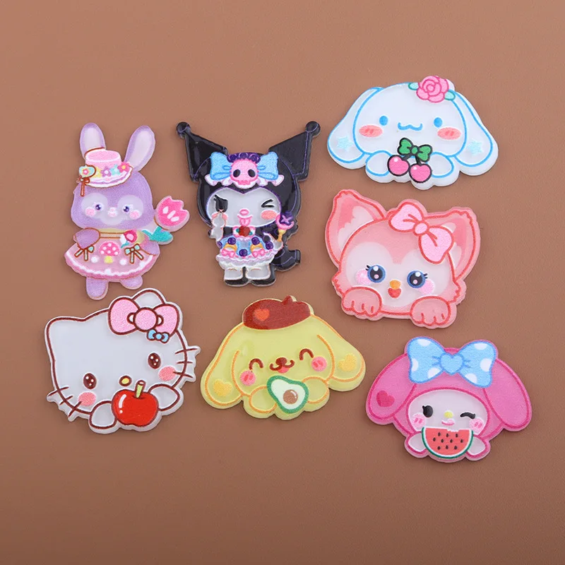 Sanrio Acrylic Charms Melody With Watermelon Kitty Apple Kuromi Diy ...