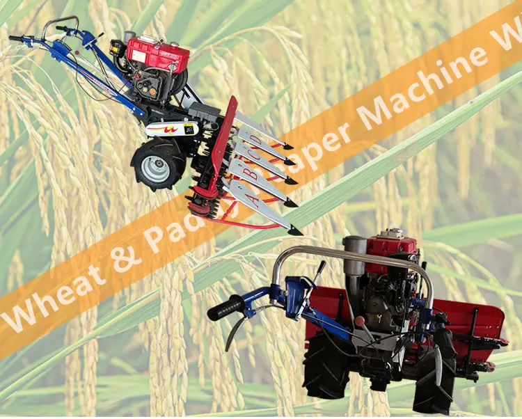 Professional Agriculture Mini Paddy Rice Reaper Machine Wheat Combine ...