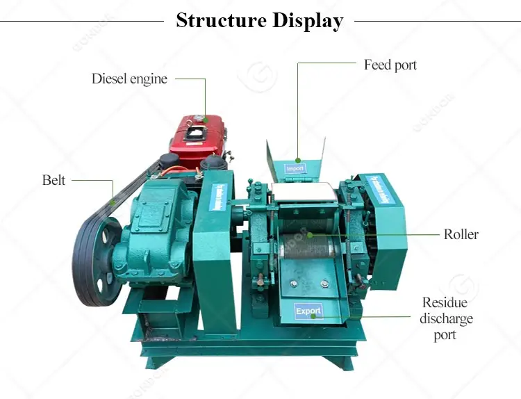 220v Engine Driven Sugar Cane Crusher Juicer HMT Mini Fresh