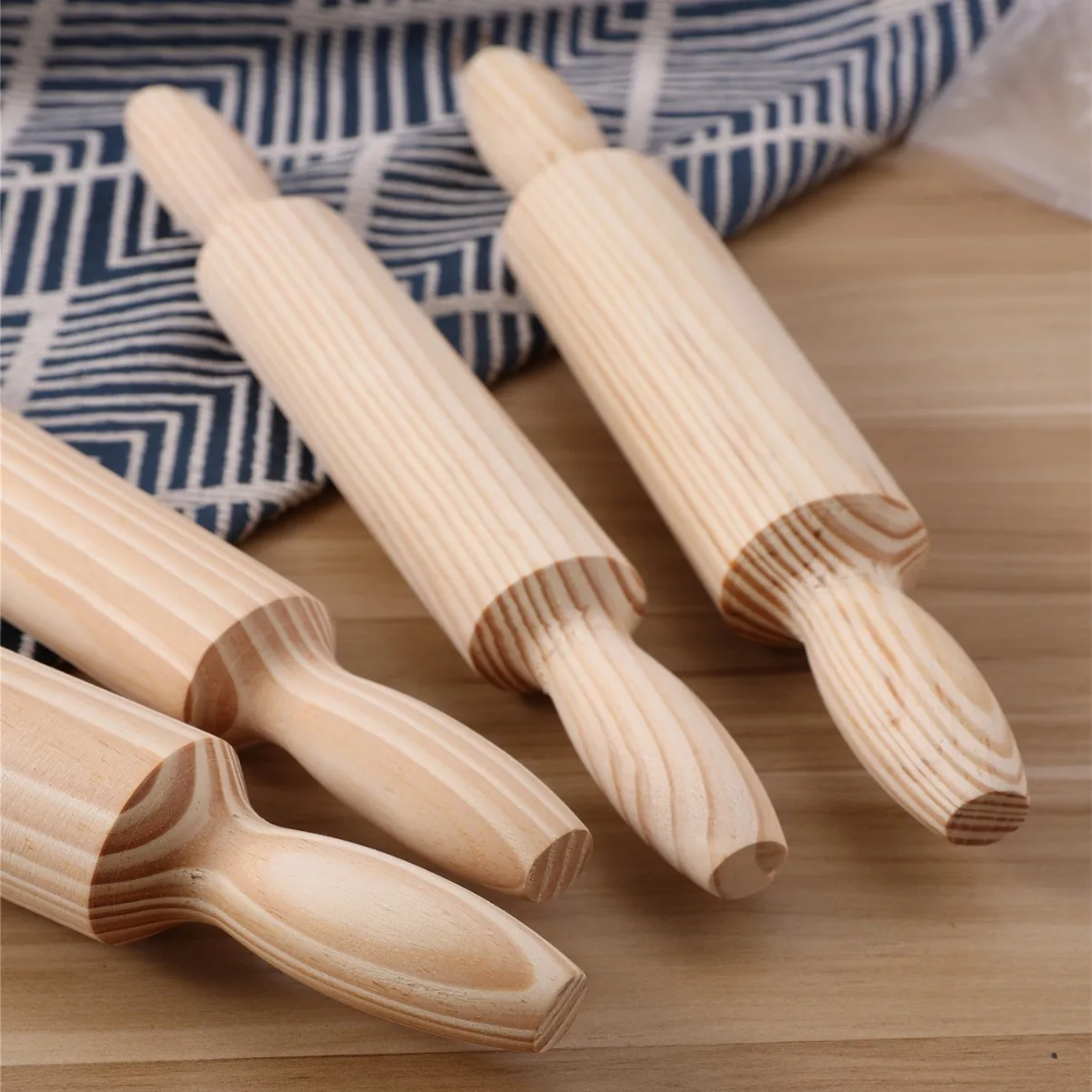 4.8*42cm Wooden Dumpling Wrapper Household Kitchen Baking Tools Solid ...
