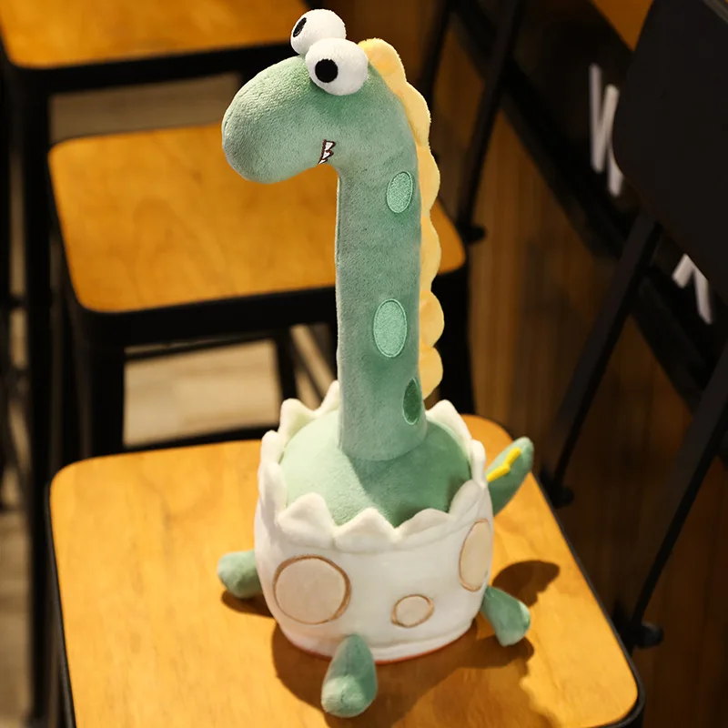 Dancing Talking Dinosaur Plush Repeat Speaking Wriggle Singing ...