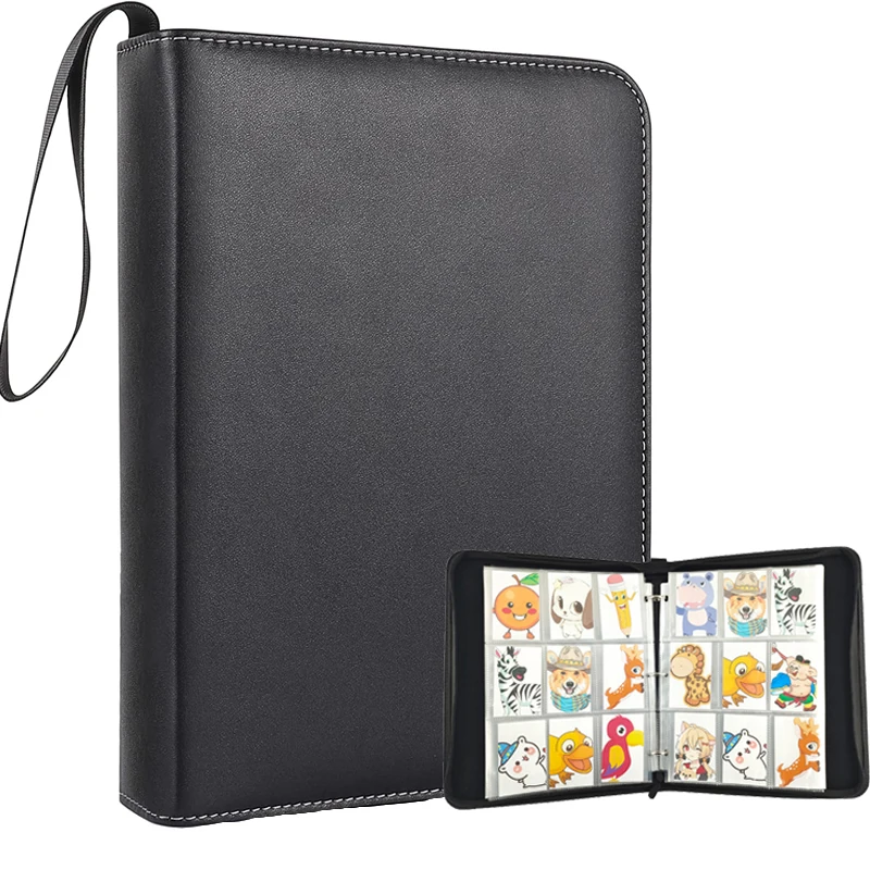 Modernqiu Custom PU Leather Trading Card Binder with Zipper Closure ...