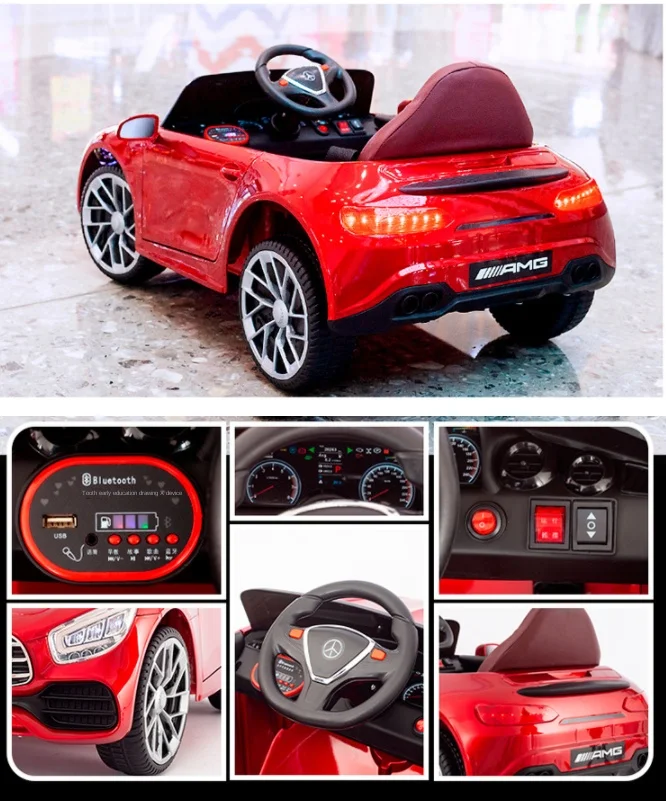 Kids Toy Truck Cars For Kids Pink Battery Powered Ride On Mini Lighting ...