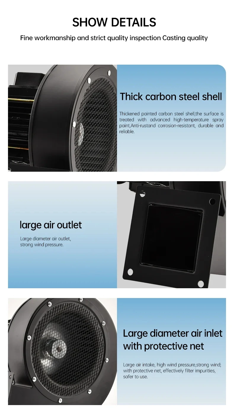 High Quality Impeller Blower Sirocco Centrifugal Exhaust Fan Cy125 - Buy Cy125 Centrifugal ...
