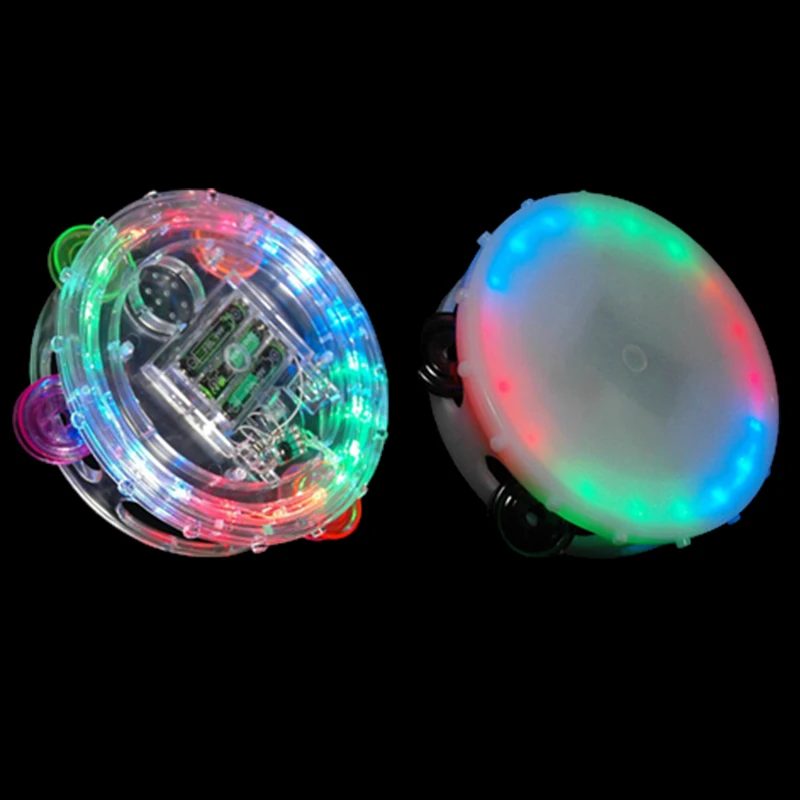 LED Tambourines - Multi Colored Fun for Kids and Events