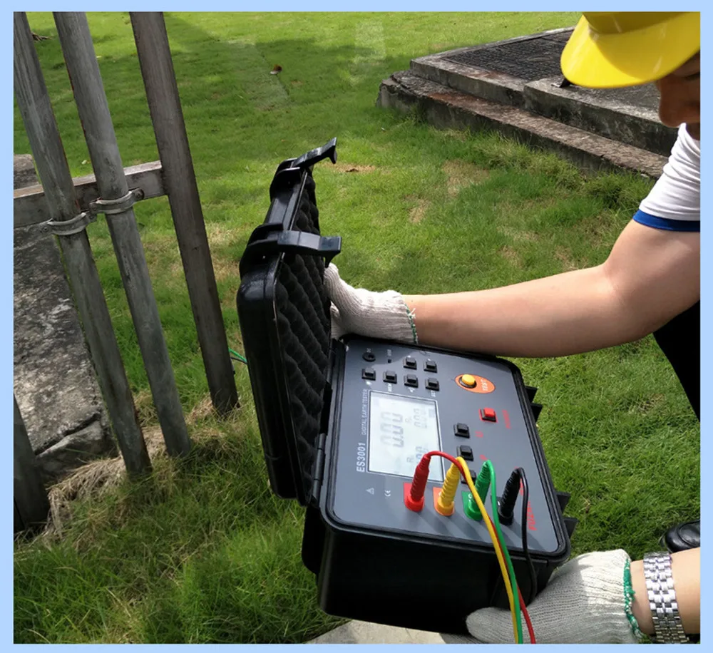 Es3001 Ground Resistance Soil Resistivity Tester Two,Three,Four-wire ...