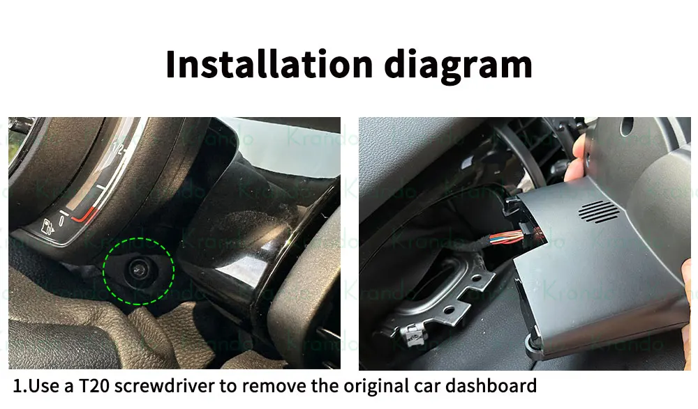 Krando LCD Dashboard Digital Instrument Cluster Panel Speed Meter for ...