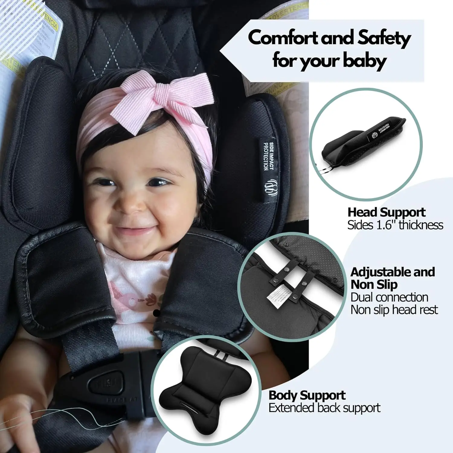 Infant Insert Compatible Doona/Graco Head Body Support Side Impact ...