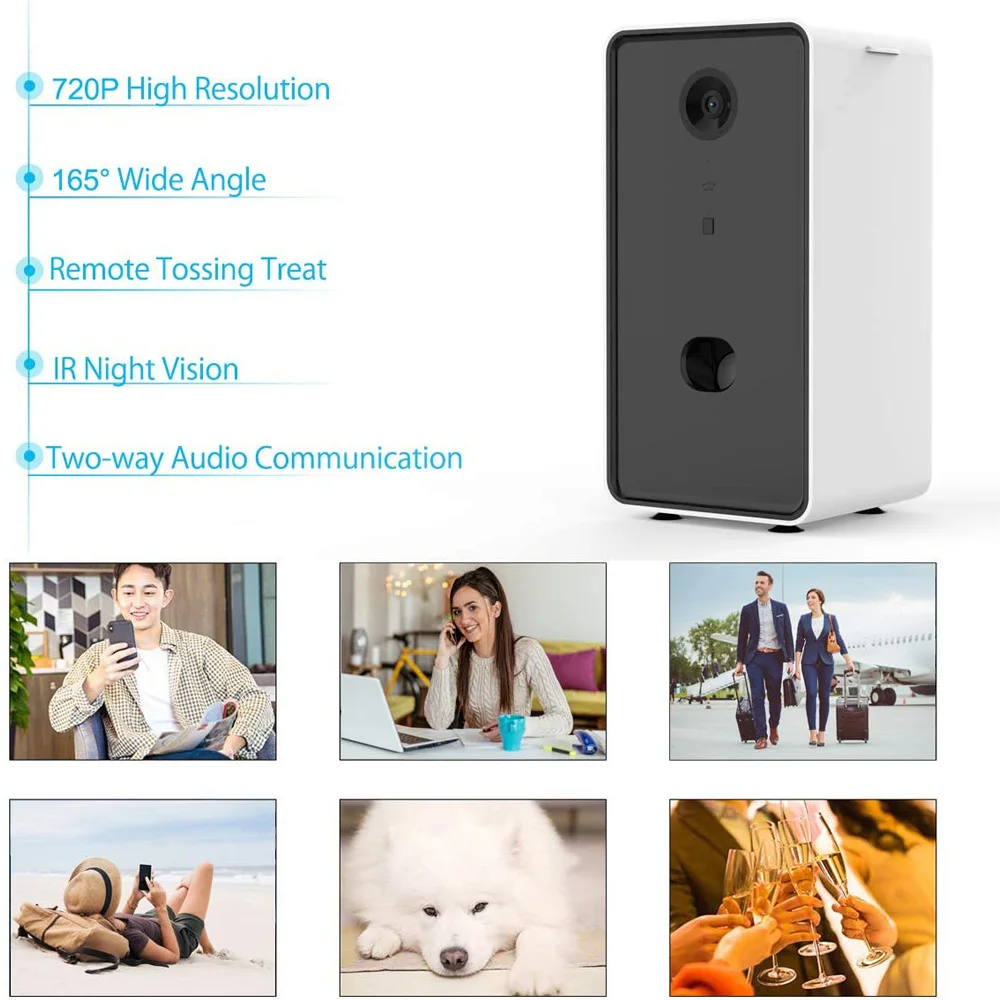 Wifi Dog Toy - Treat Tossing Pet Camera with 2 Way Audio