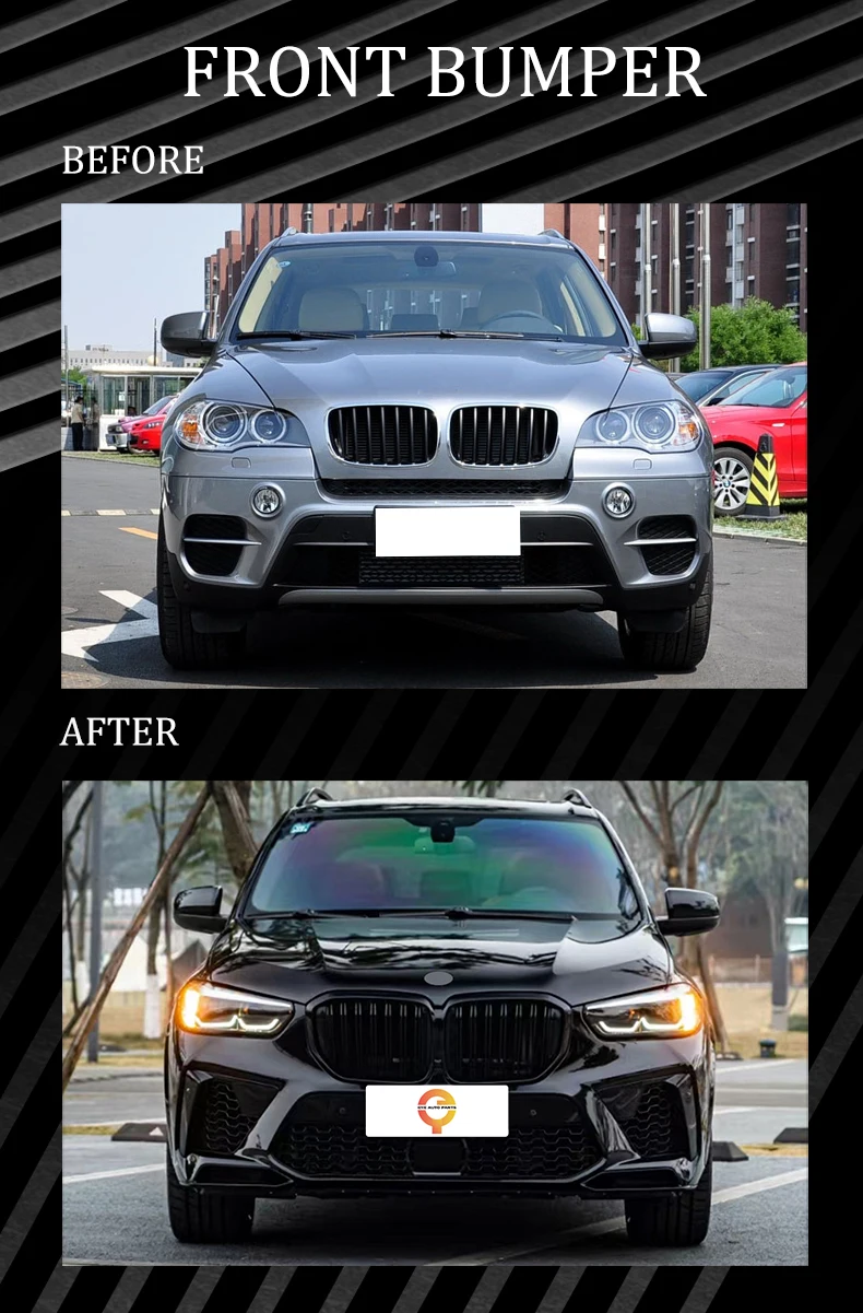 E70 to G05 Bodykit for BMW X5 E70 Upgrade G05 MT Body Kit M Sport Car ...
