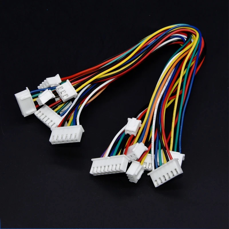 Custom Jst Xh 2.54mm Pitch 2p 3p 4p 5p 6p 7p 8p Plastic Plugs Electrical Connector Housing ...