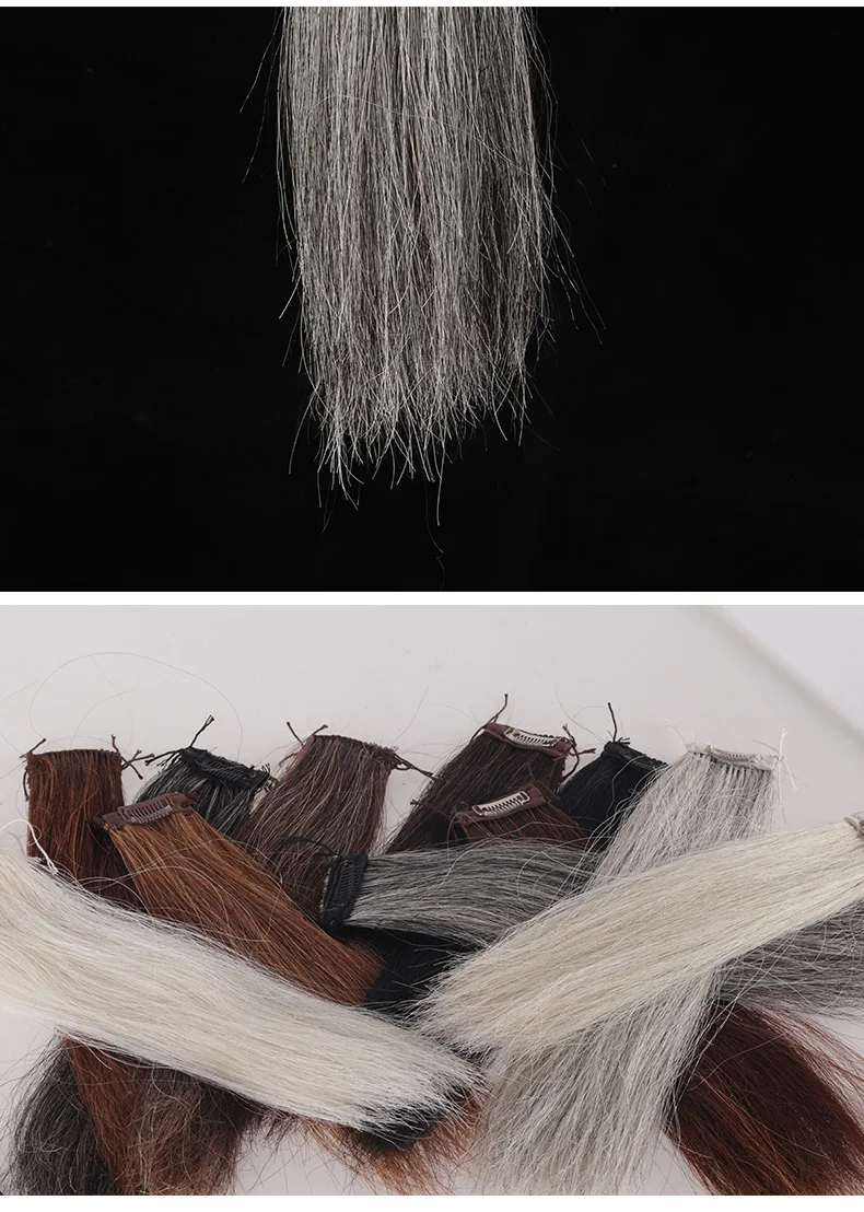 Black Horse Hair Clip In Forelock Horse Racing Extension For Sell Hot ...