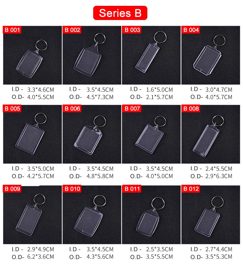 Acrylic Keychain Blanks - Customizable Promotional Gifts