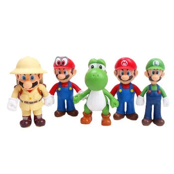 Temu Super Mario Bros. Series Model Ornaments Luigi Bowsette Yoshi ...