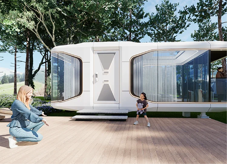 Prefabricated Prefab Tiny House Home Capsule - Buy Prefab Capsule Home ...