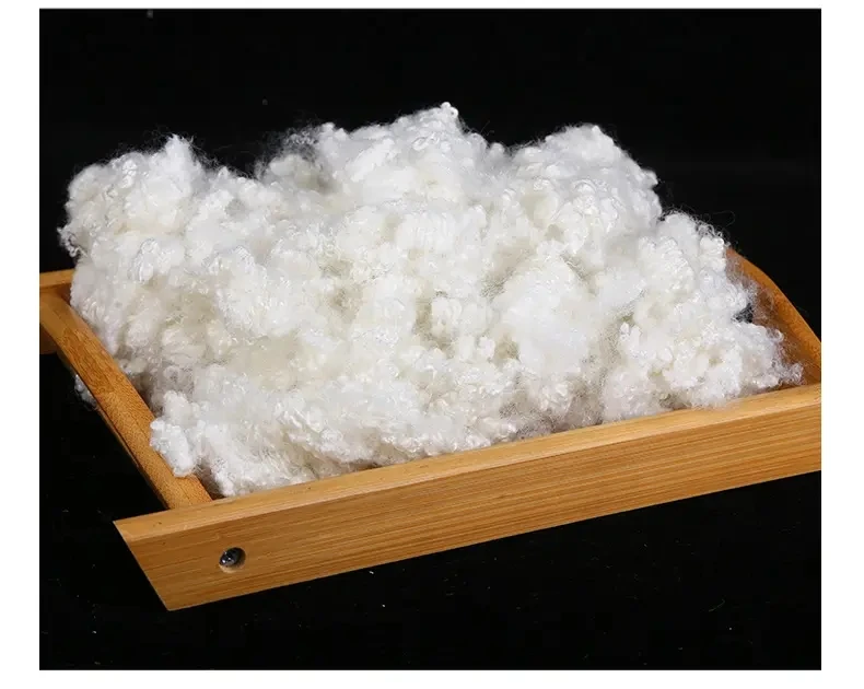 High Quality Polyester Staple Fiber 15 Denier Hs White Dachuan ...