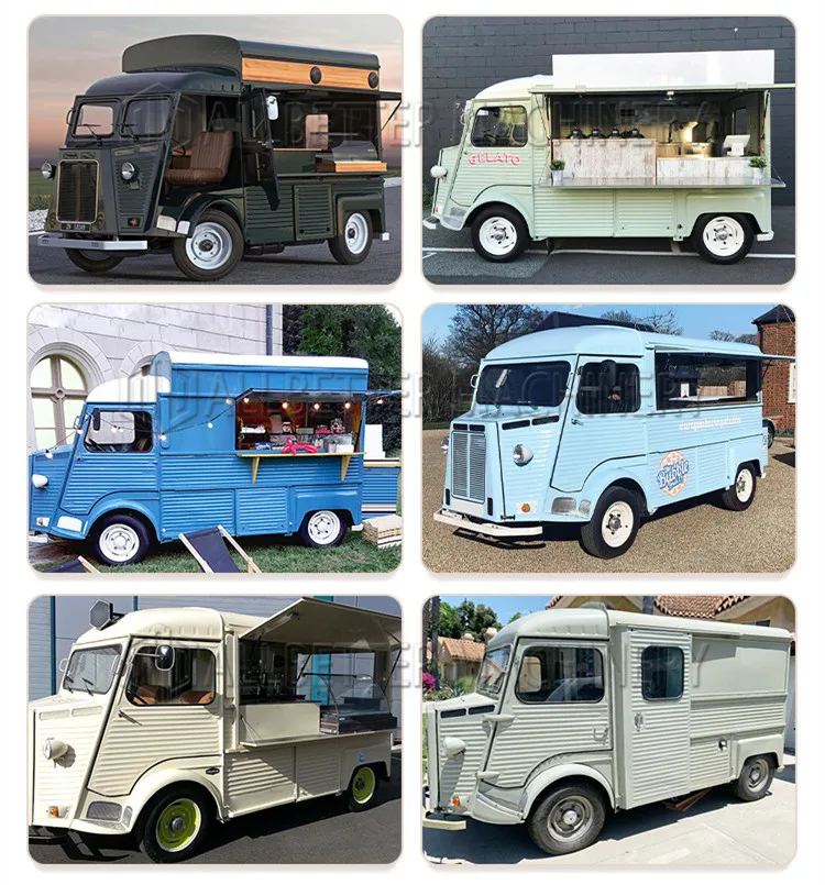 Customized Food Snack Truck - Retro Camper Cooking Catering