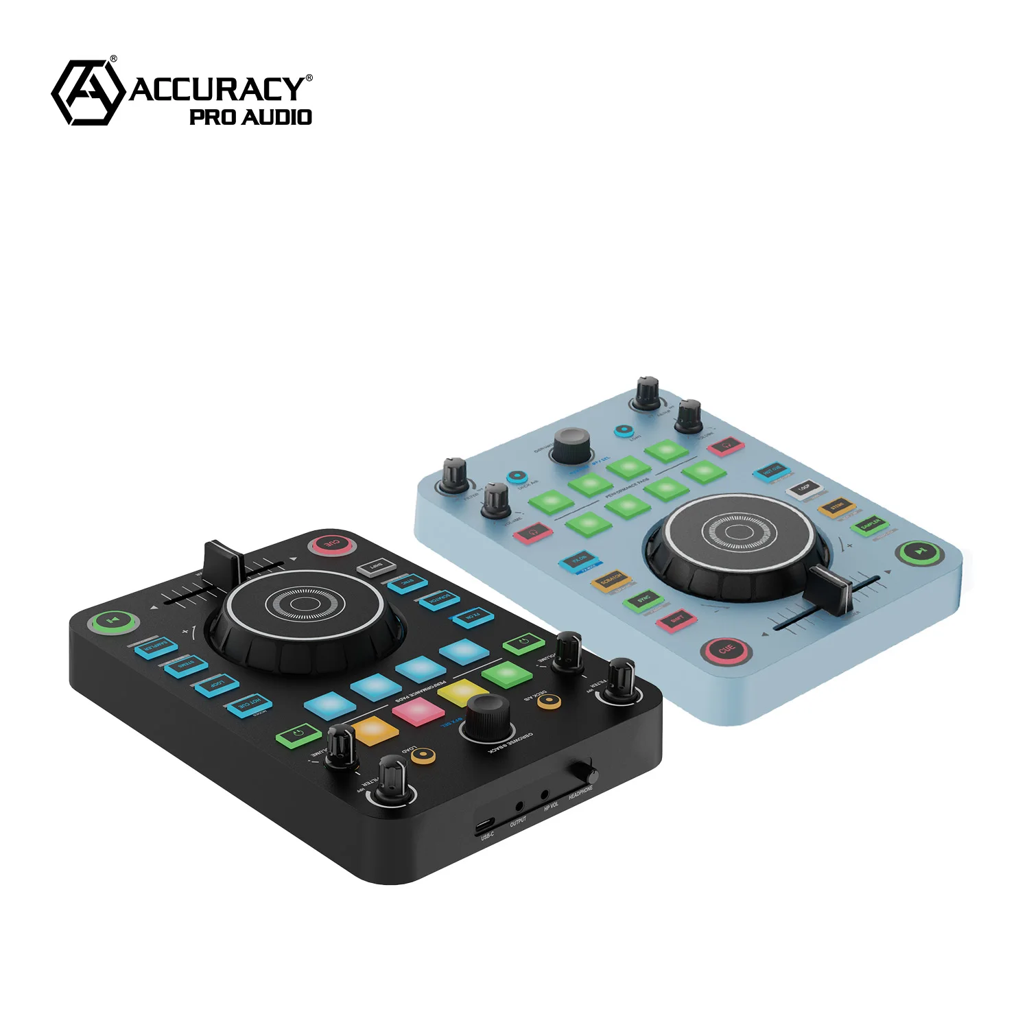 Accuracy Pro Audio MID34 4-Channel DJ Controller & Mixer - Professional ...
