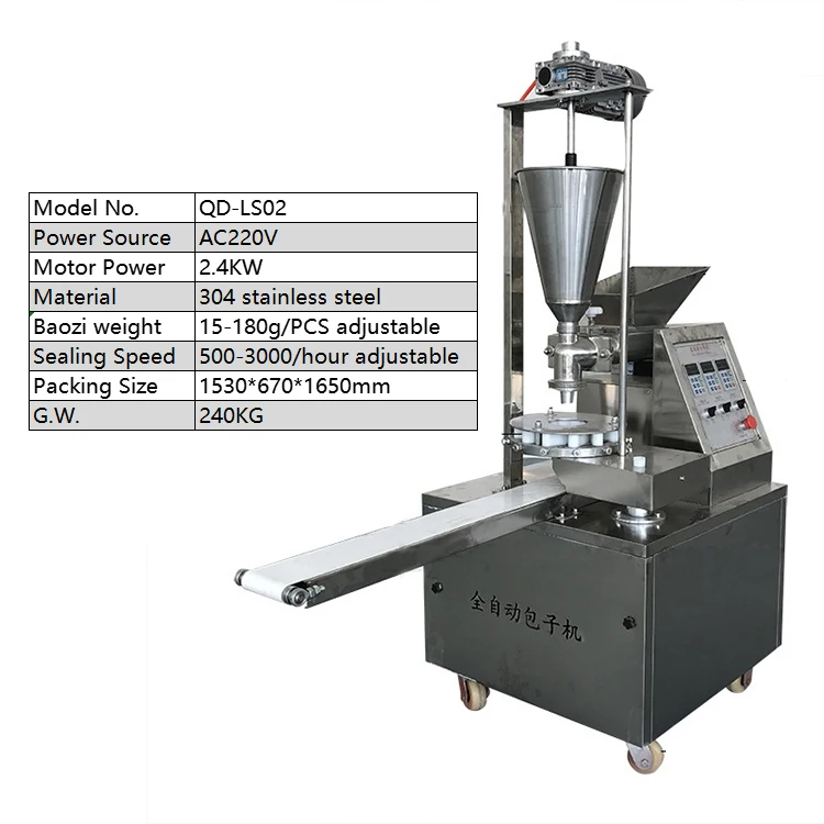 High Efficiency Siopao Bao Bun Maker Machine Momo Steamed Bun Grain ...