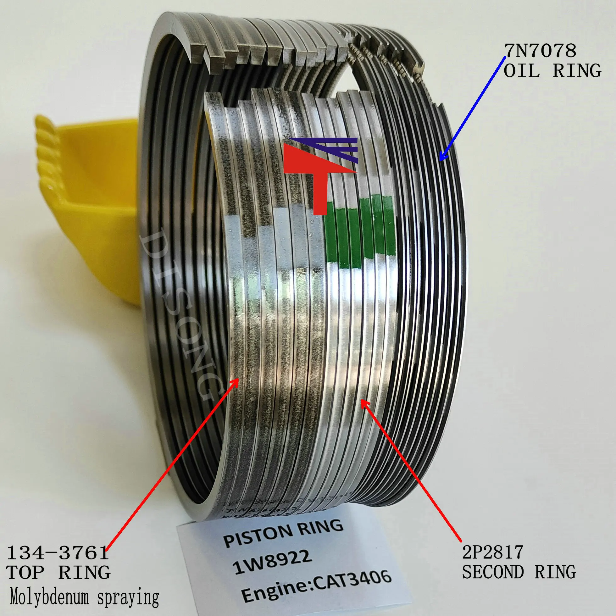 Machinery Engine Piston Rings for Buildozer D8T Dump Truck