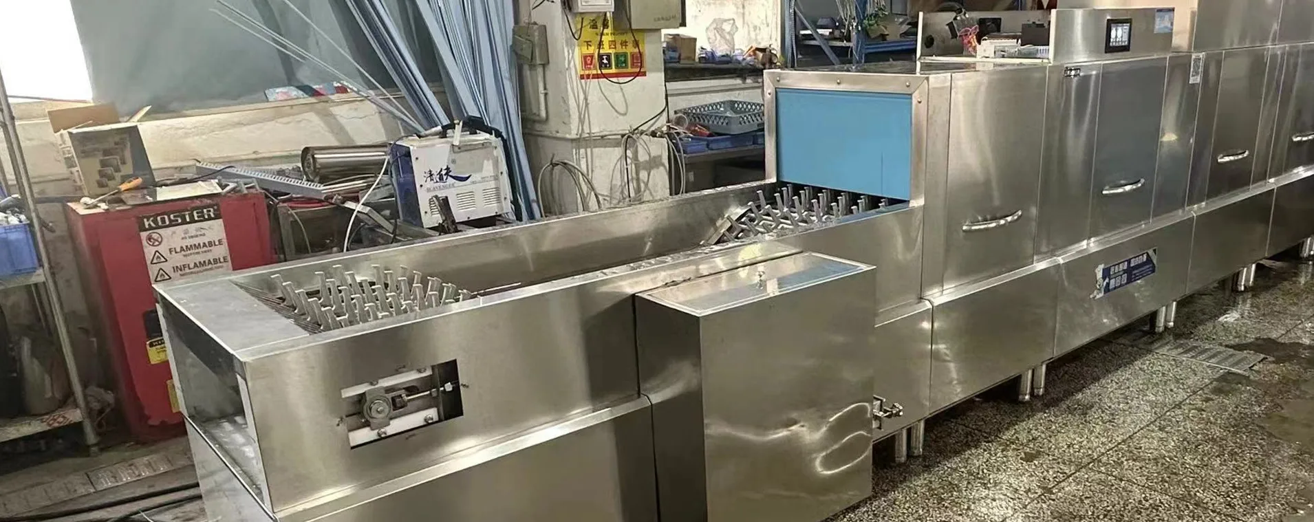 Large Restaurant Kitchen Dish Washer Equipment Commercial Warewashing ...