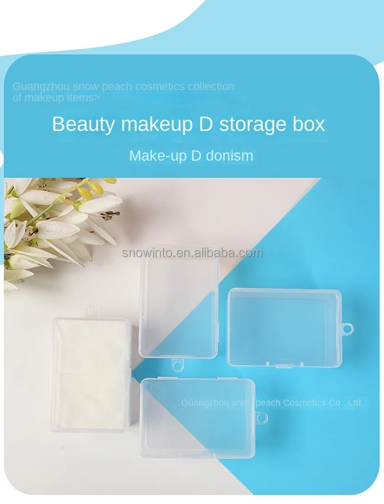 Transparent Cosmetic Packaging Box Makeup Remover Wipe Makeup Wipes ...