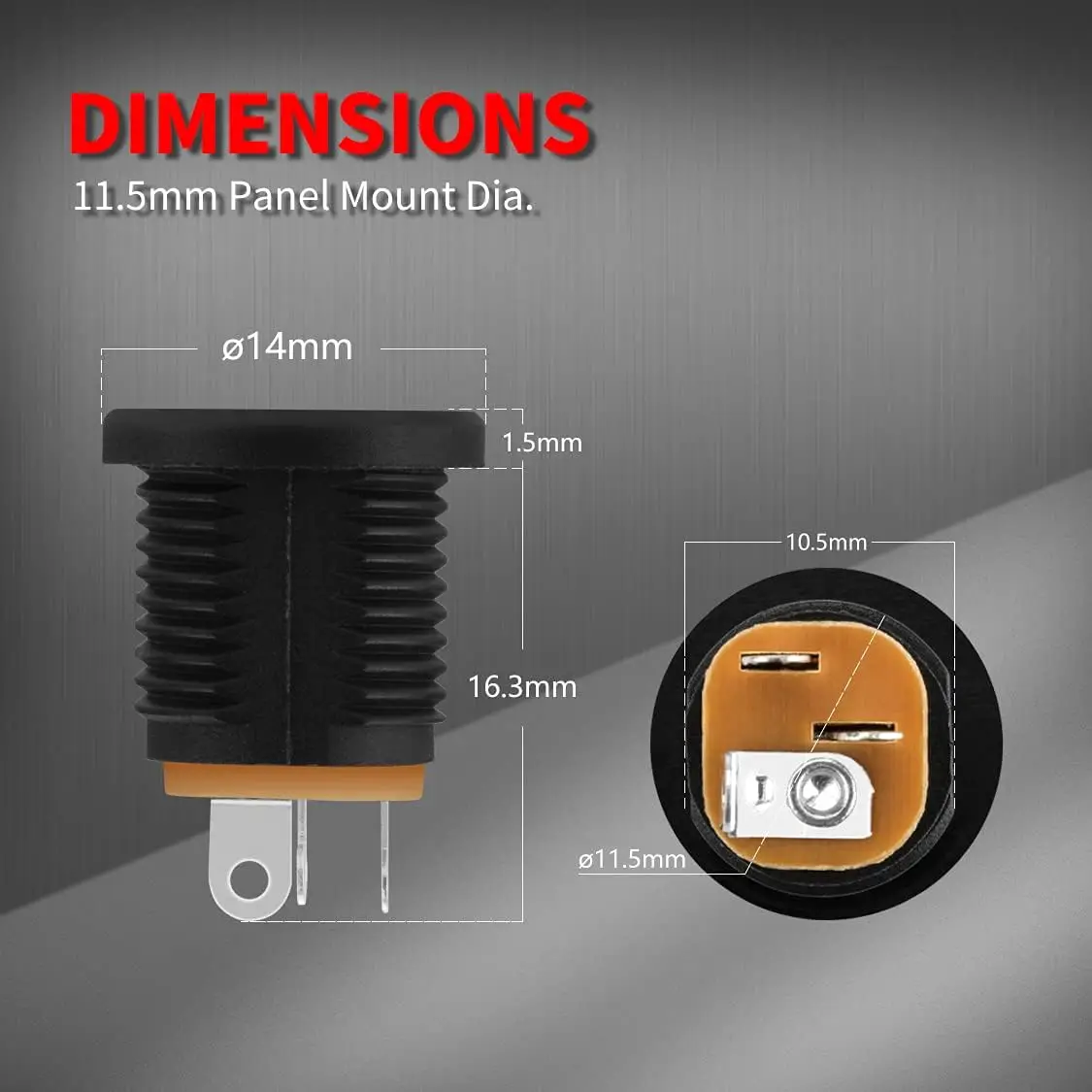 2.1mm Barrel Jack 5.5X2.1mm Female DC Power Jack Connector| Alibaba.com