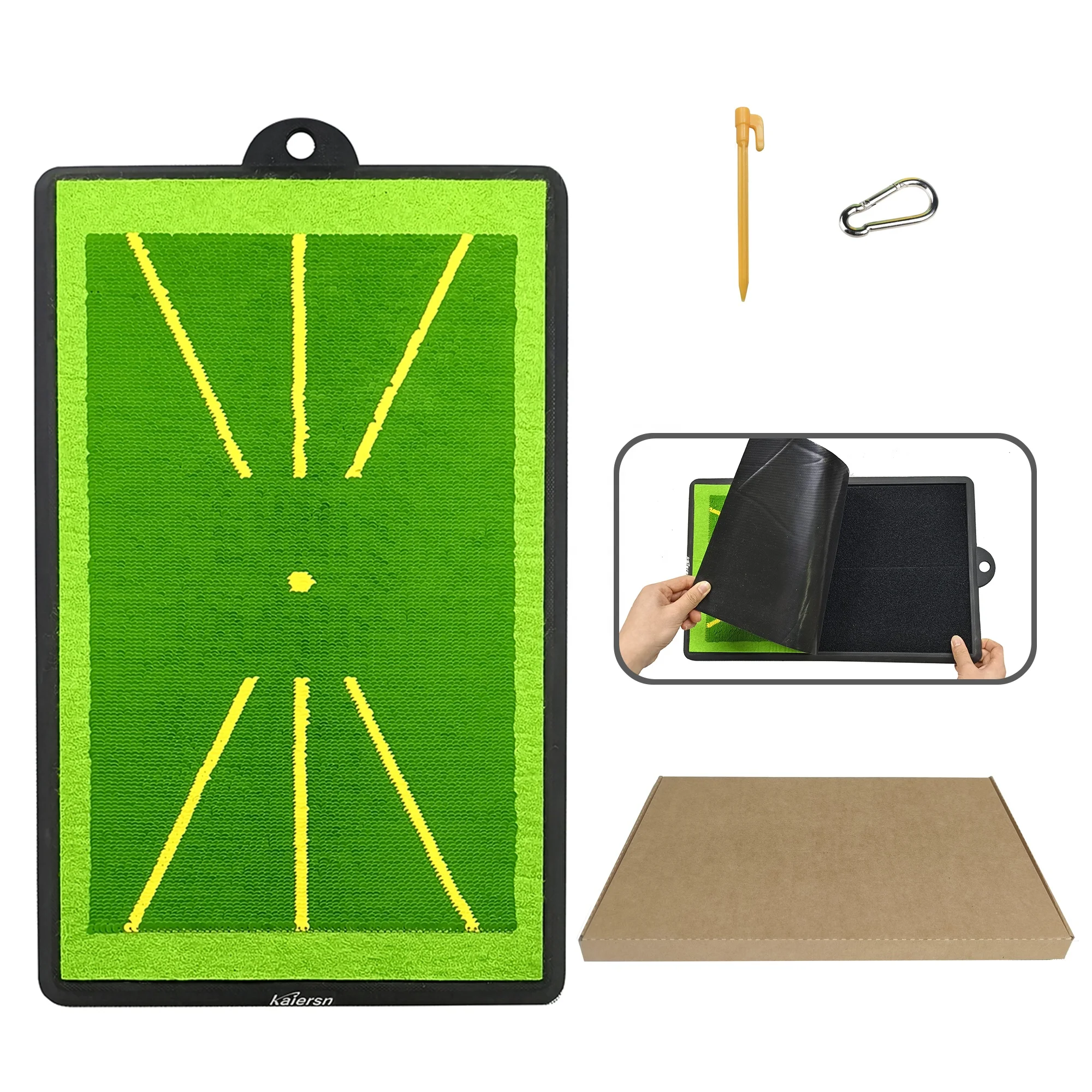 Kaiersn Premium Golf Swing Training Mat - Durable & Versatile