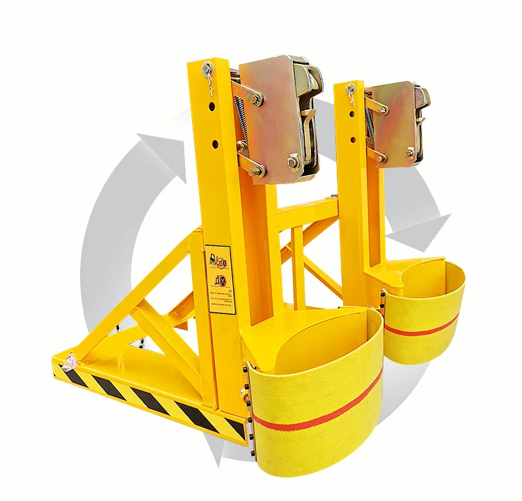 Forklift Attachment Oil Drum Lifting Clamps - Heavy Duty