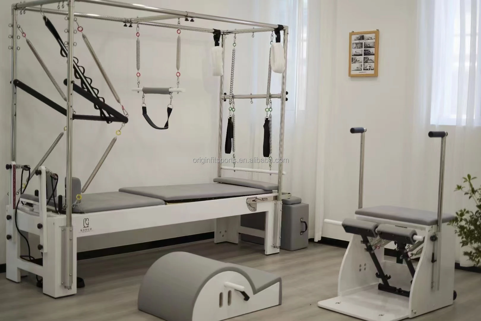 Pilates Reformers Springboard Wall Unit for Push-through Bar Kit