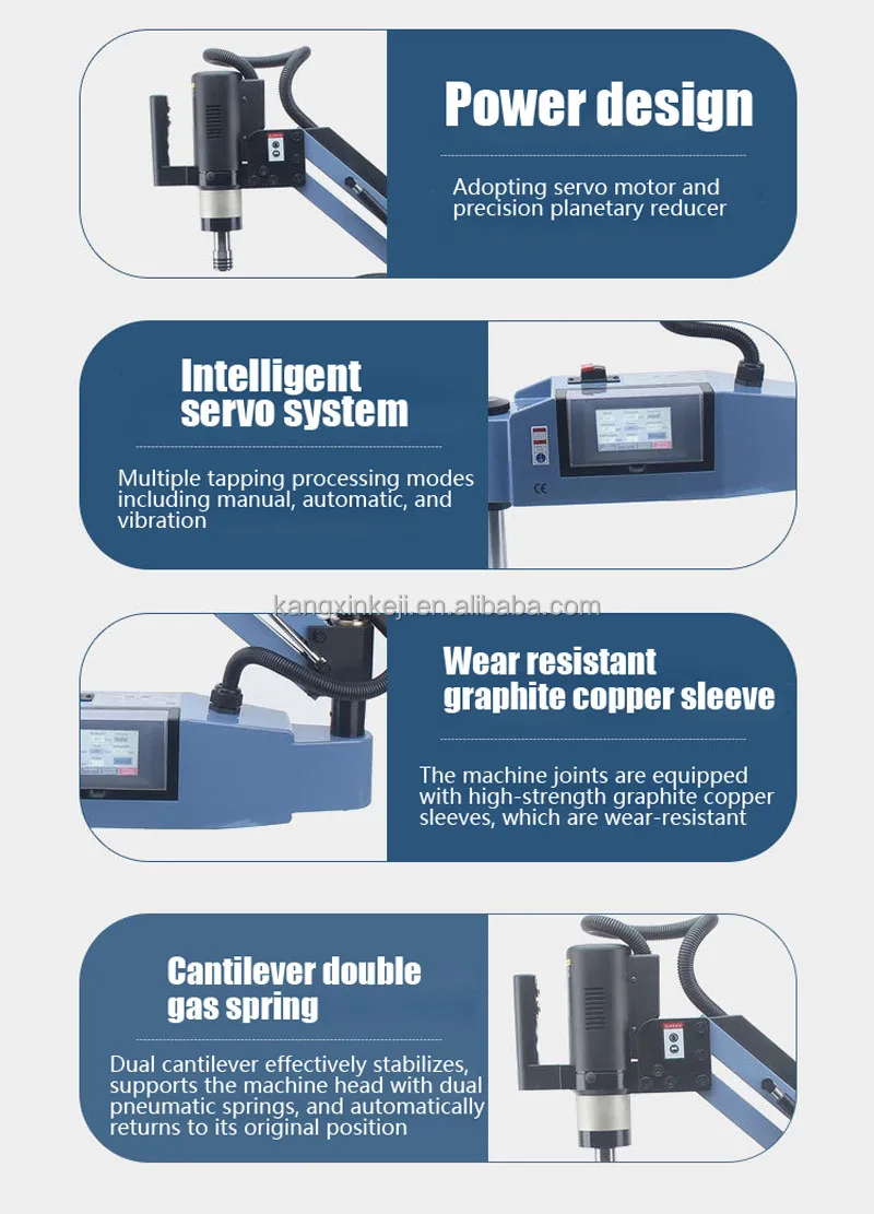Arm Servo Motor Nut Automatic Screw M16 M36 Thread Electric Tapping ...