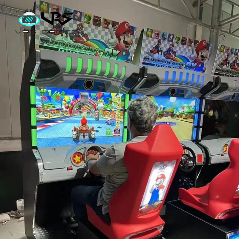 Indoor Racing Mario Kart Coin Pusher Coin Operated Game Machine ...
