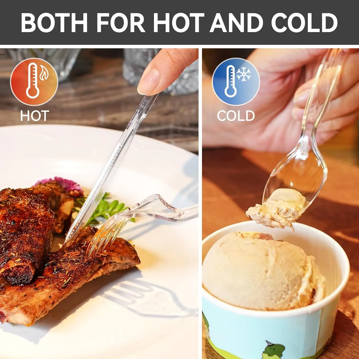 Extra Heavy Duty Clear Plastic Silverware - Bpa-free