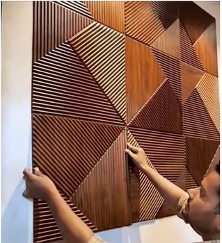 Fire Rated Mdf Wall Panel Wood Textured Wall Cover Cladding - Buy Fire ...