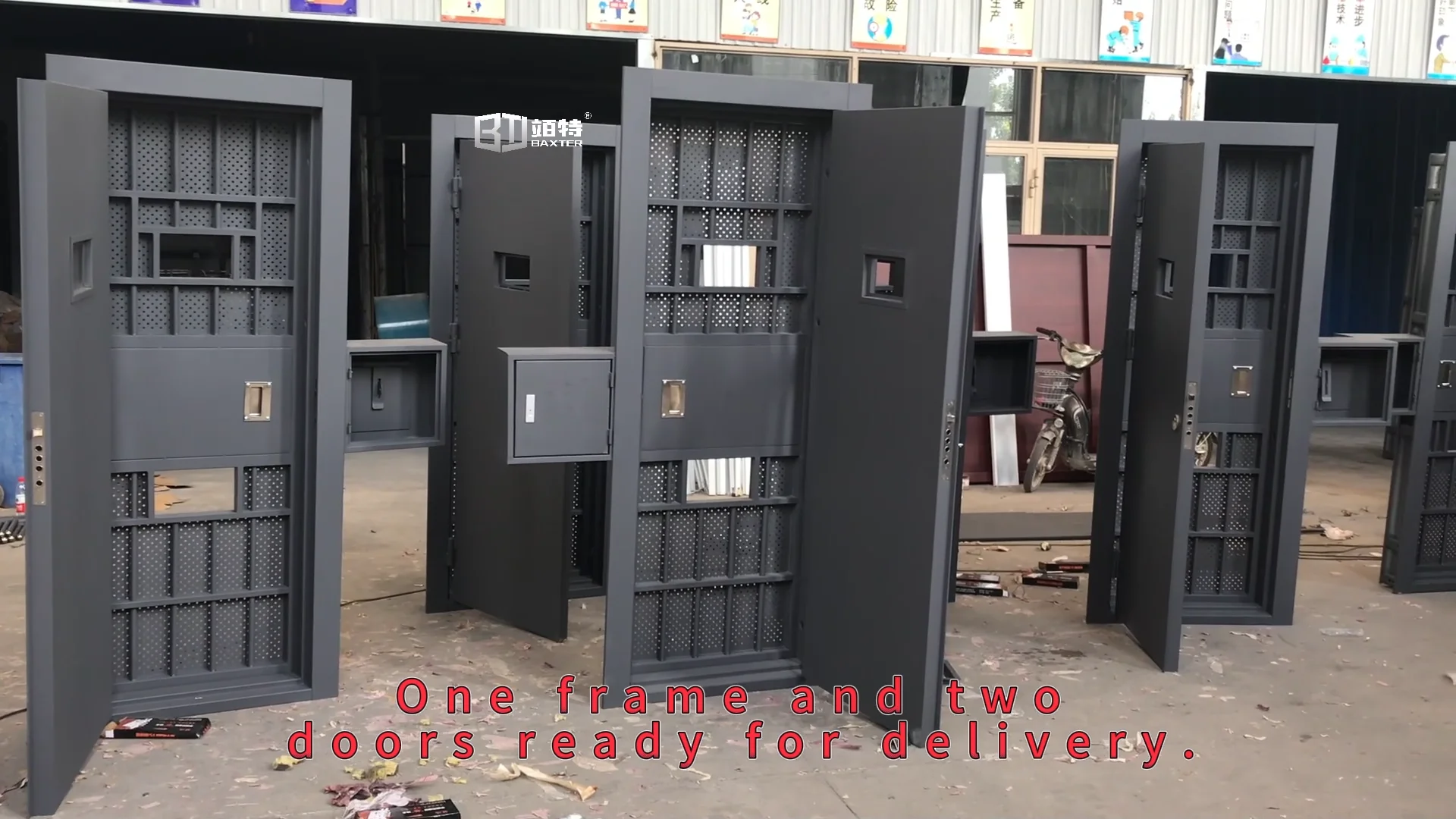 Manual Steel Prison Door For Detention Center And Drug Rehabilitation ...