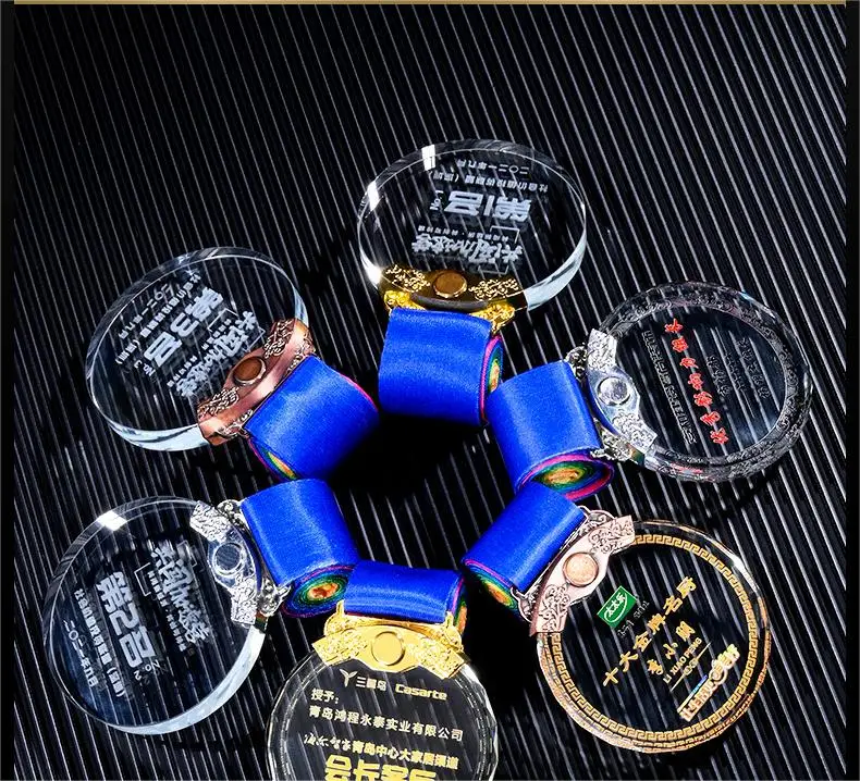 Custom Crystal Medals - Award Medals for Sports Prizes