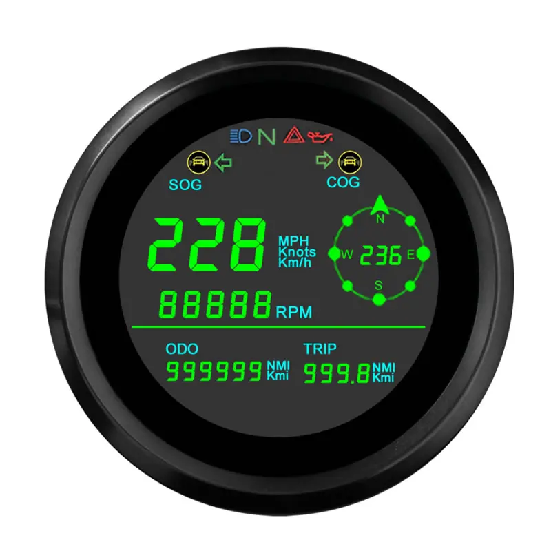 Universal Electric Scooter E-Bike Motorcycle Vehicle GPS Speedometer ...