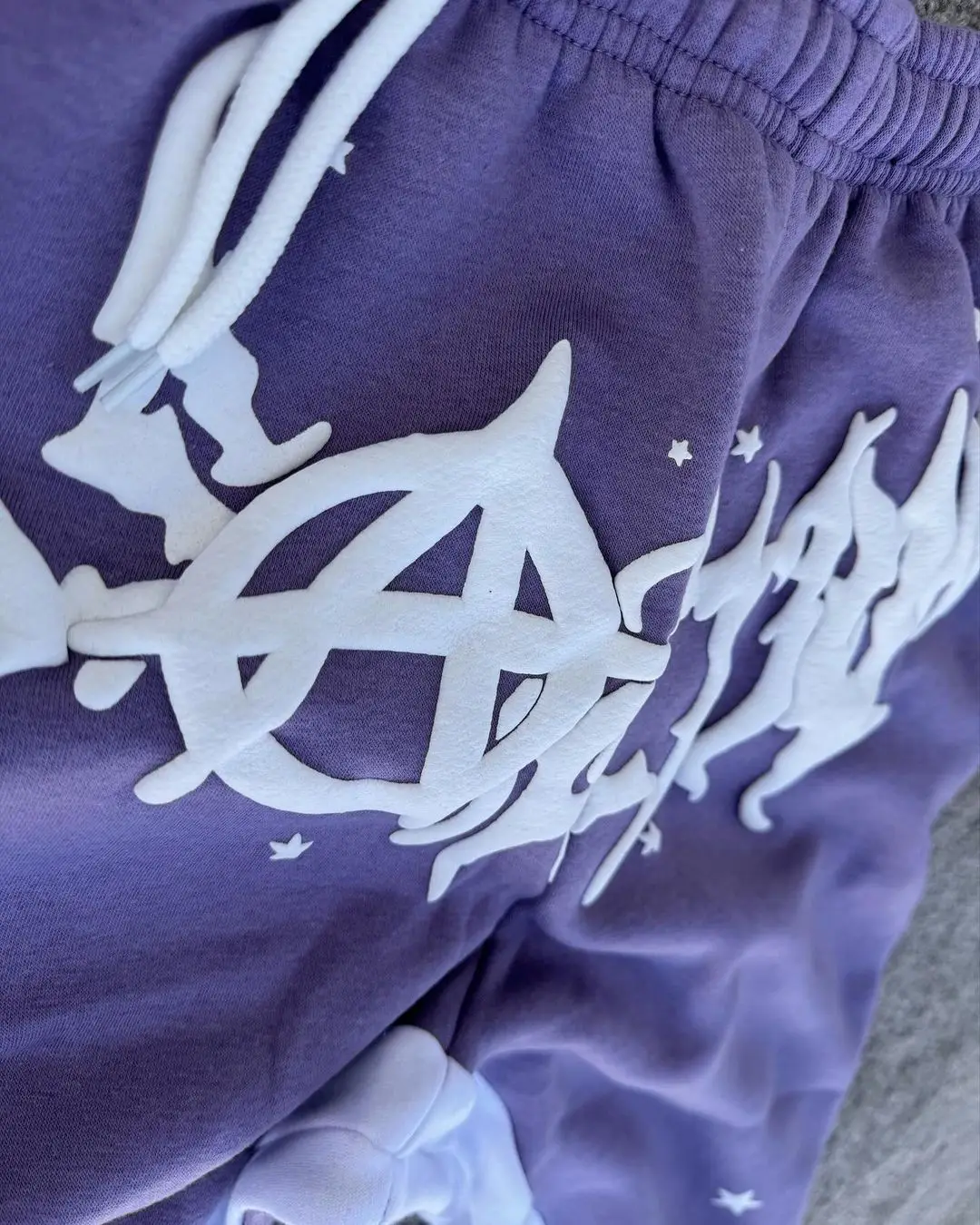 Custom Y2k Puff Printing Tracksuit Street Wear Cropped Hem Men Hoodie ...