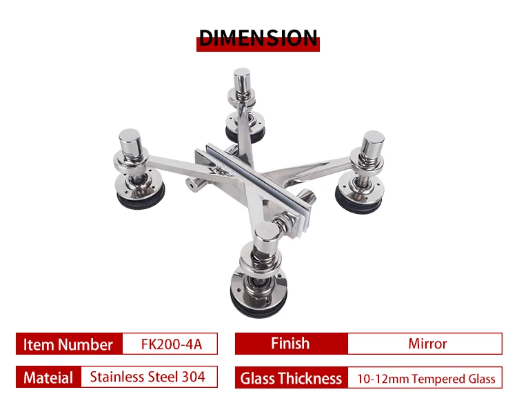Curtain Wall Spider Connector Fitting Bracket Glass Hardware Spider ...