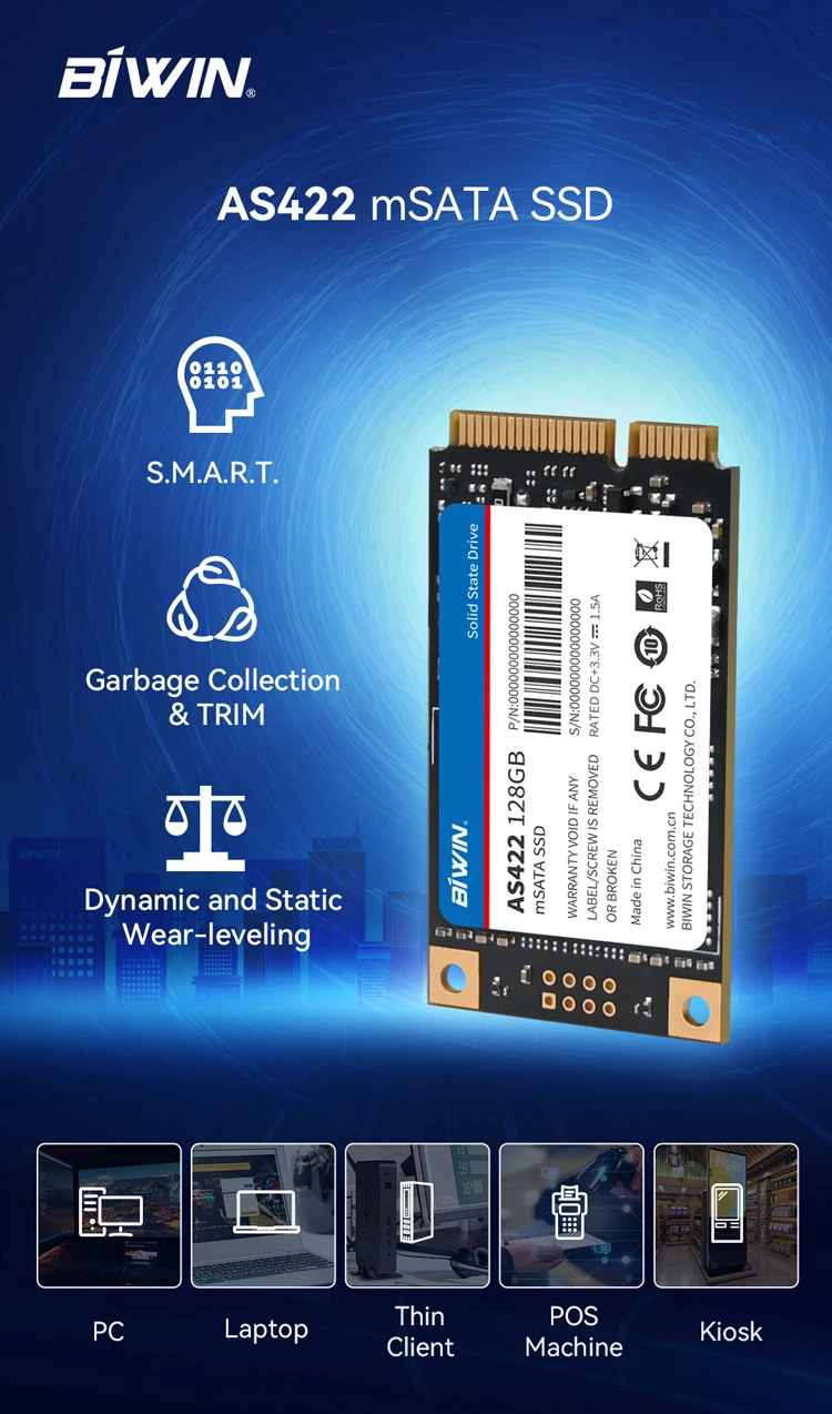 Biwin Msata Ssd 128gb 256gb 512gb 1tb Solid State Drive Efficient And ...